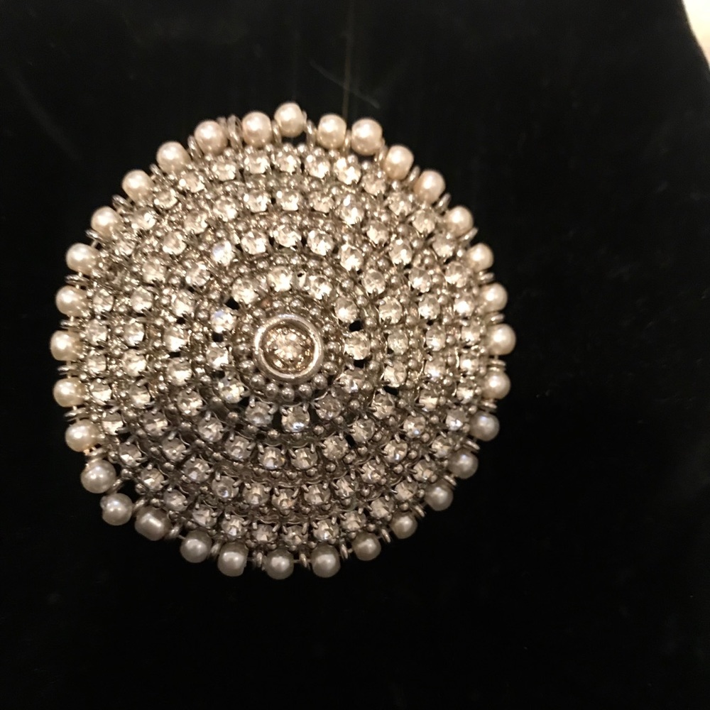 Large Pearl Ring Indian Pakistani Jewelry - Gem